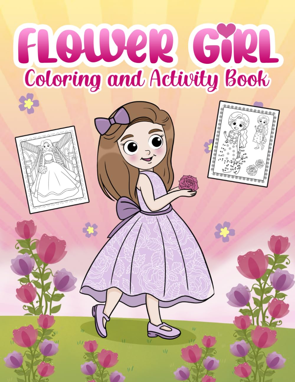 Flower Girl Coloring and Activity Book: Wedding Coloring Book for kids ...