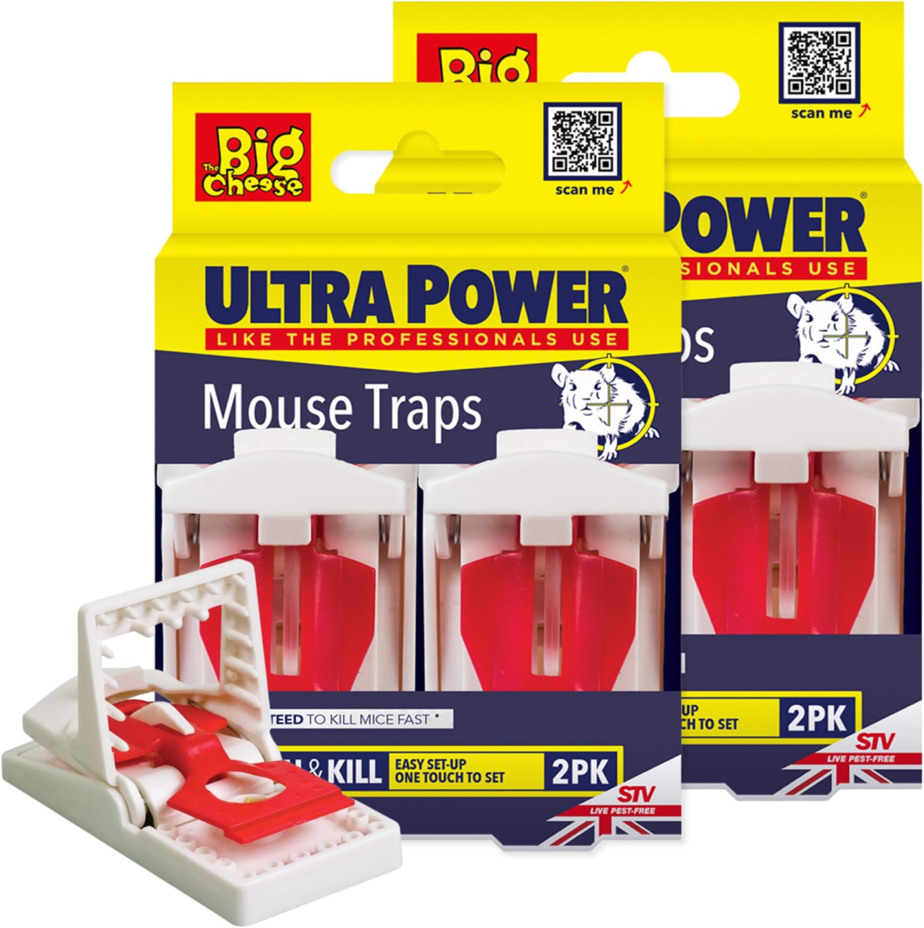 The Big Cheese Ultra Power Ready-Baited XL Rat Trap, Kills Rats, Ready ...
