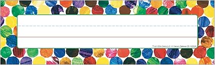 Amazon.com : World of Eric Carle 36PC Name Labels For Kids, Colorful ...