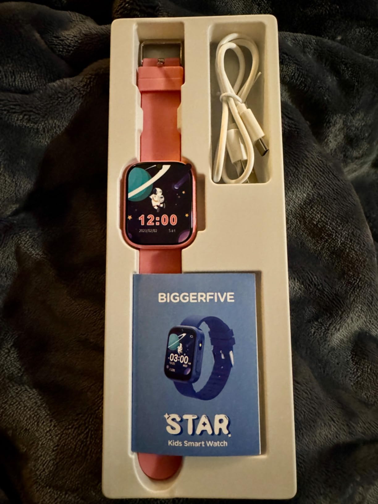 BIGGERFIVE Kids Smart Watch for 4-12 Year Old Girls, Solid Touchscreen ...