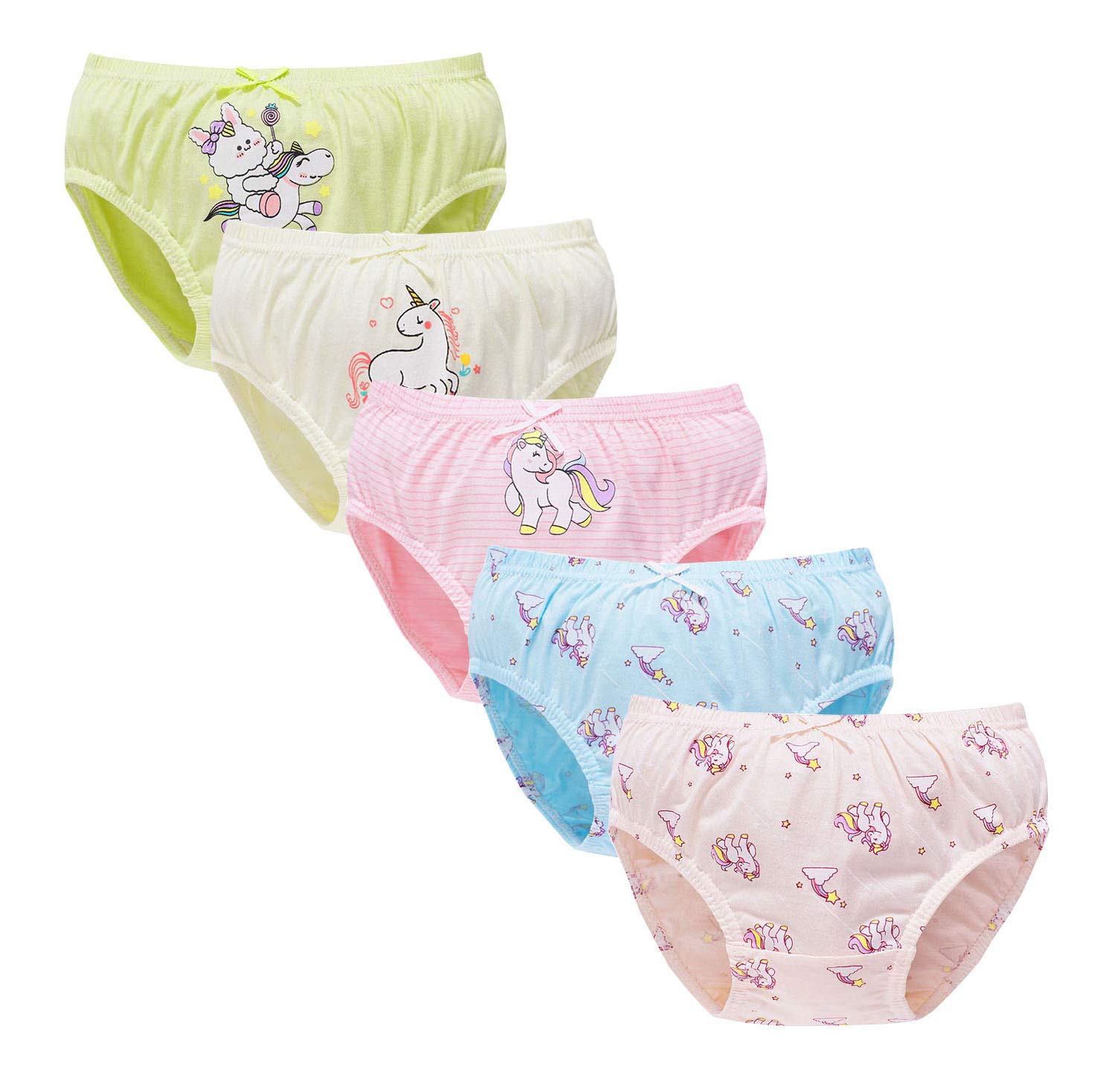 Snapklik Chung Toddlers Little Girls Cotton Briefs Panties Pack