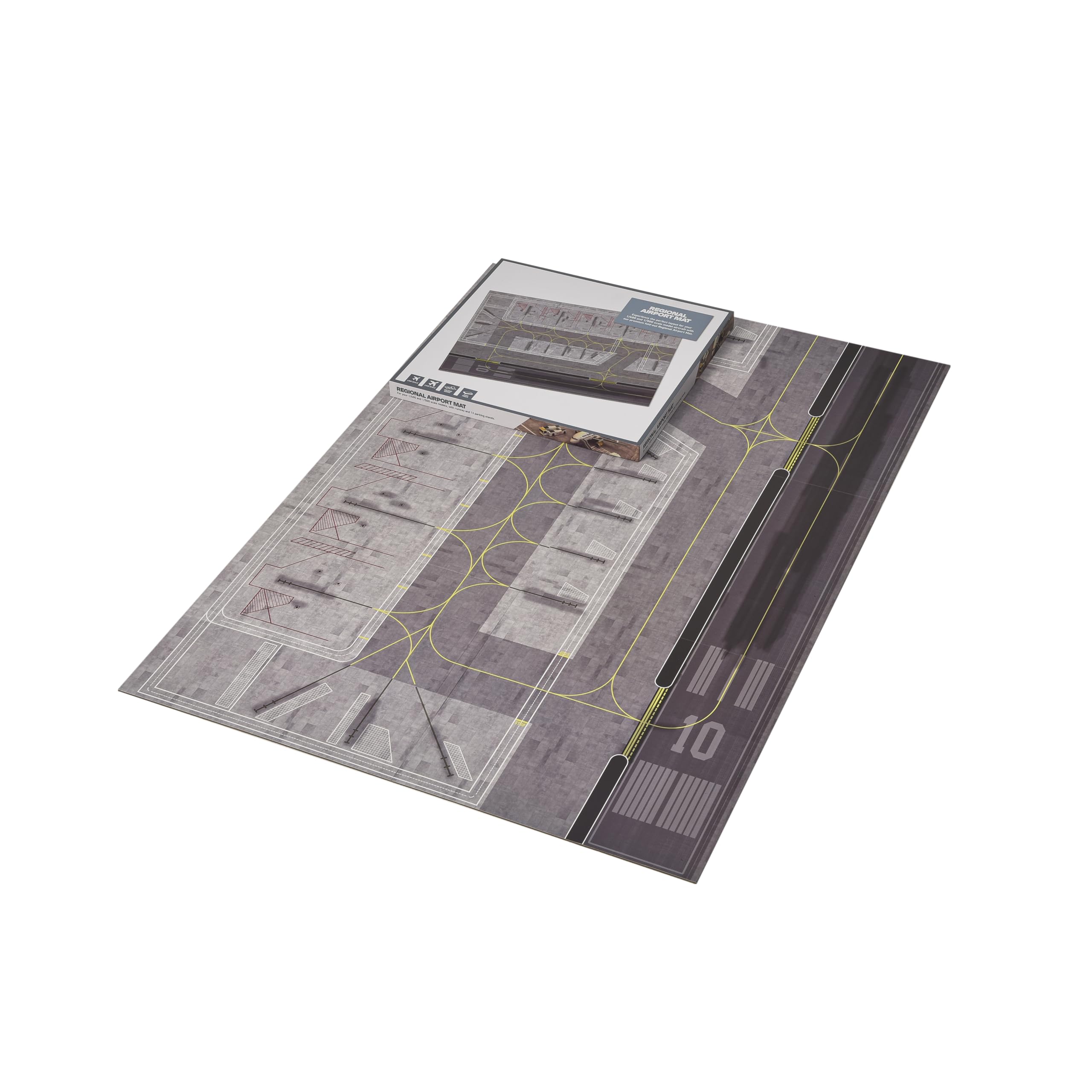 Airport Layout Mat with Runway - for Model Planes in 1/400 & 1/500 ...