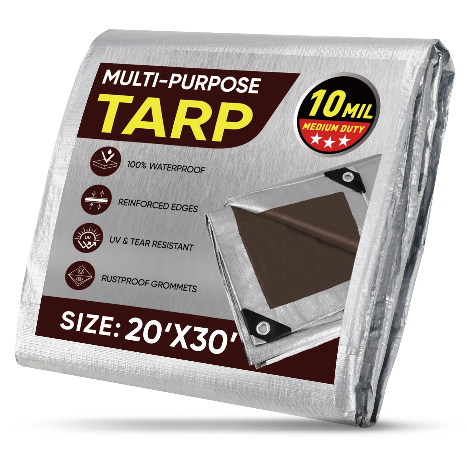 Snapklik.com : TICONN Heavy Duty Tarp Cover, Extra Thick Tarps ...