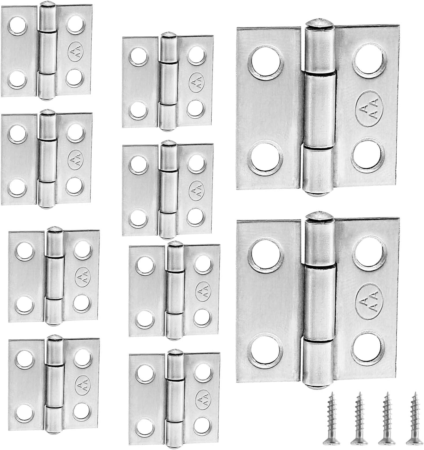 20Pcs Stainless Steel Folding Hinge 1 inch Cabinet Box Hinge is ...