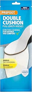 Amazon.com: Profoot Double Cushion Insoles Full Length Men Pr : Health ...