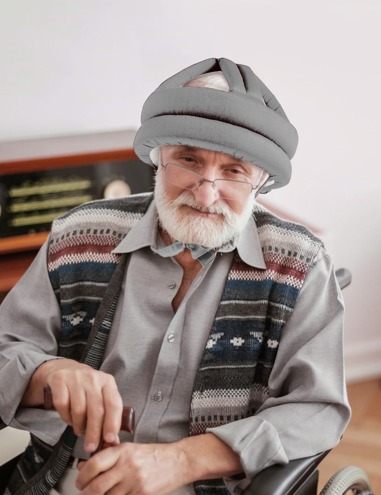 Anti-fall Head Protection Elderly Anti-Fall Safety Helmet - Adjustable ...
