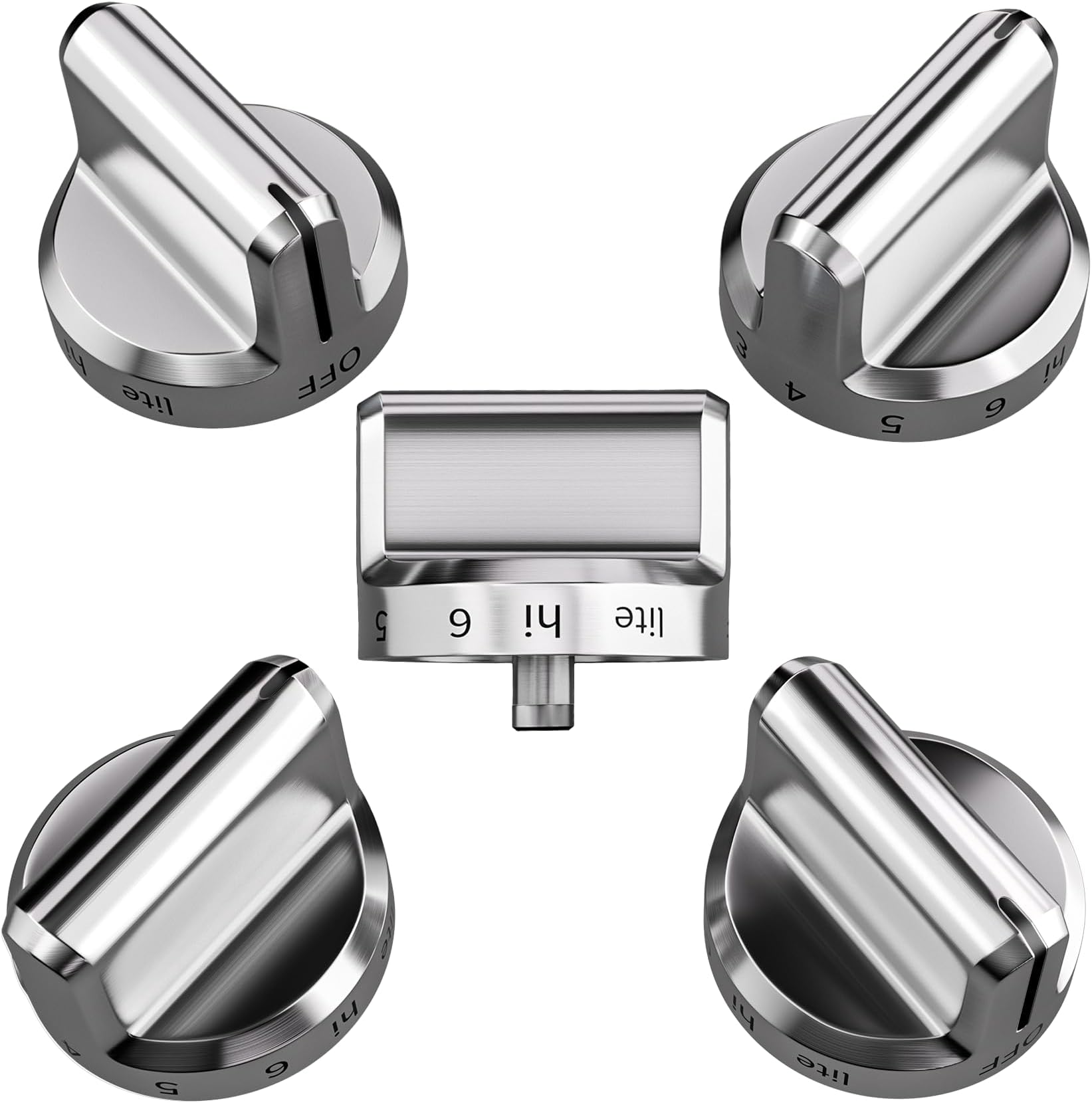 Amazon.com: Frigidaire Genuine KNOBKIT4S Control Knob Kit, 1.75"L x 1"W ...