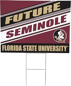 Amazon.com : NCAA Florida State University Yard Sign, Outdoor Coroplast ...