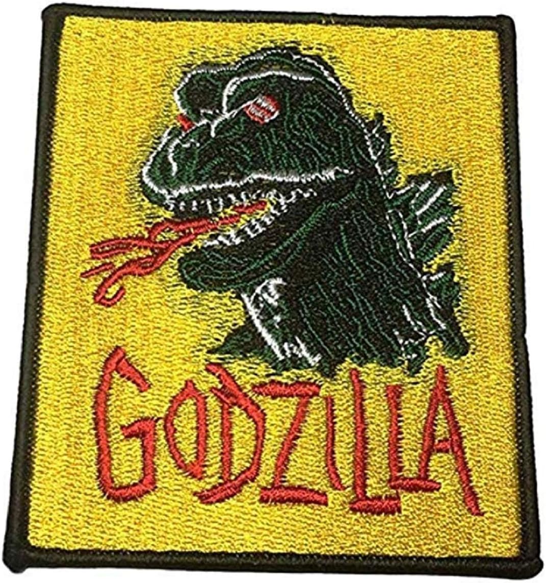 Amazon.com: Godzilla Monster Square 4 Inch Tall Embroidered Patch ...