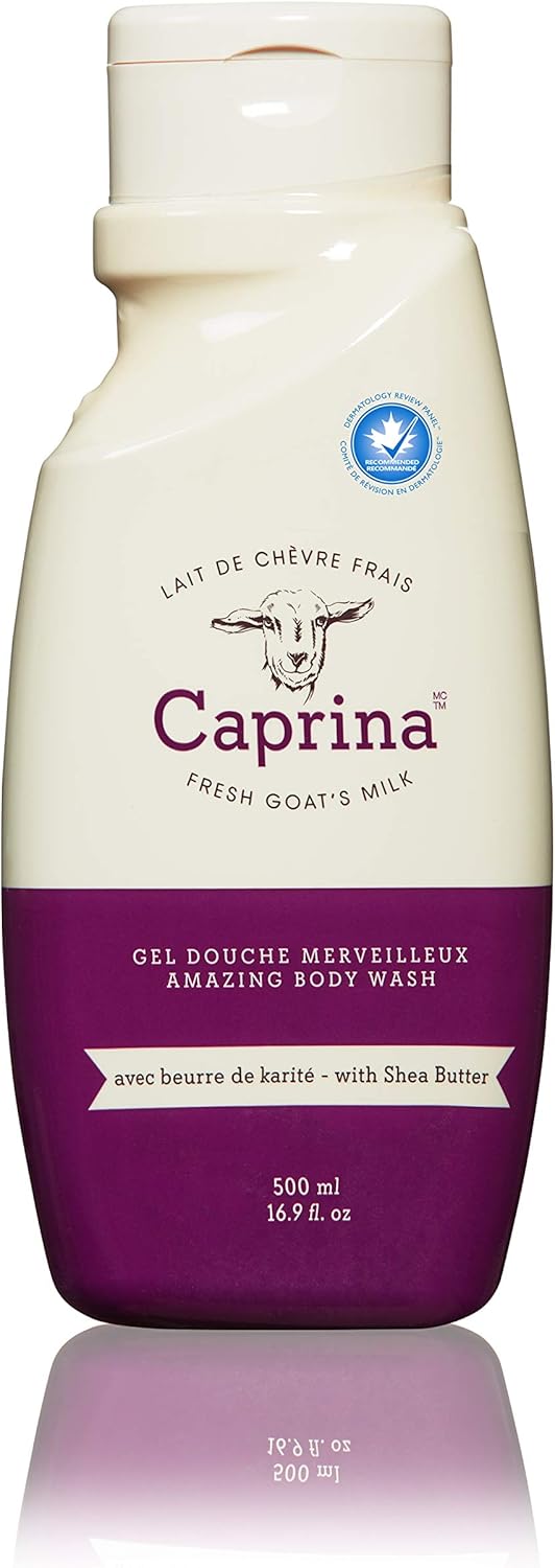 Caprina by Canus Fresh Goat's Milk Body Wash, Shea Butter, 16.9 Fluid ...