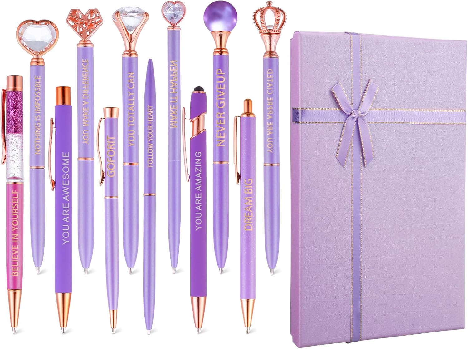 umorismo Crystal Diamond Ballpoint Pen 12 Pack Ballpoint Pens Set ...