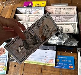 Amazon.com: Play Money Set for Kids, Fake Money for Pretend Play ...