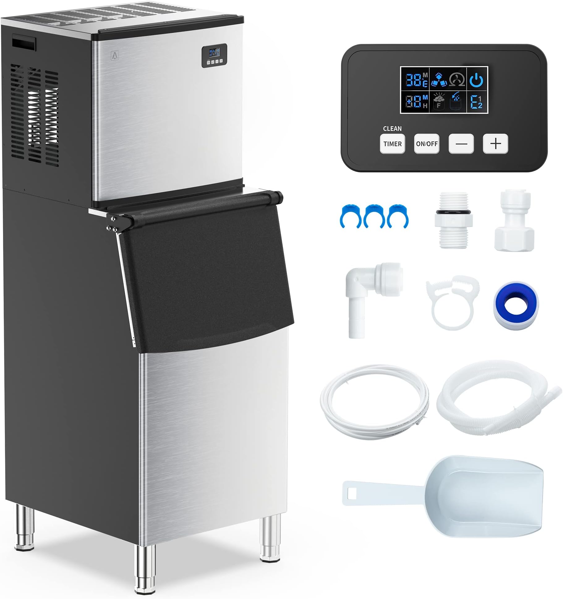 Amazon.com: Zstar Commercial Ice Machine, 350 Lbs/24H Ice Maker Machine ...