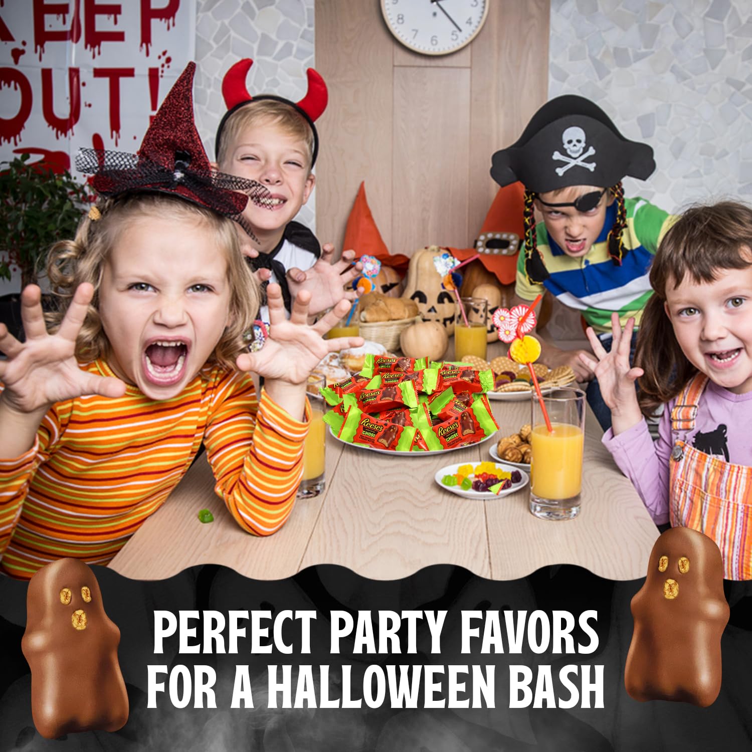 Snapklik.com : ReesesPeanut Butter Ghost Snack Size Individually ...
