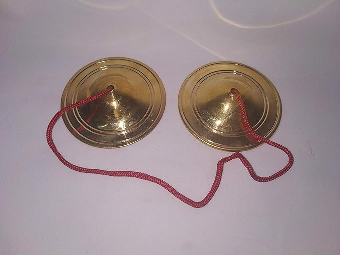 Gold Bells taal/manjira/jalra/gini a Pair of Clash Cymbals for Prayer ...