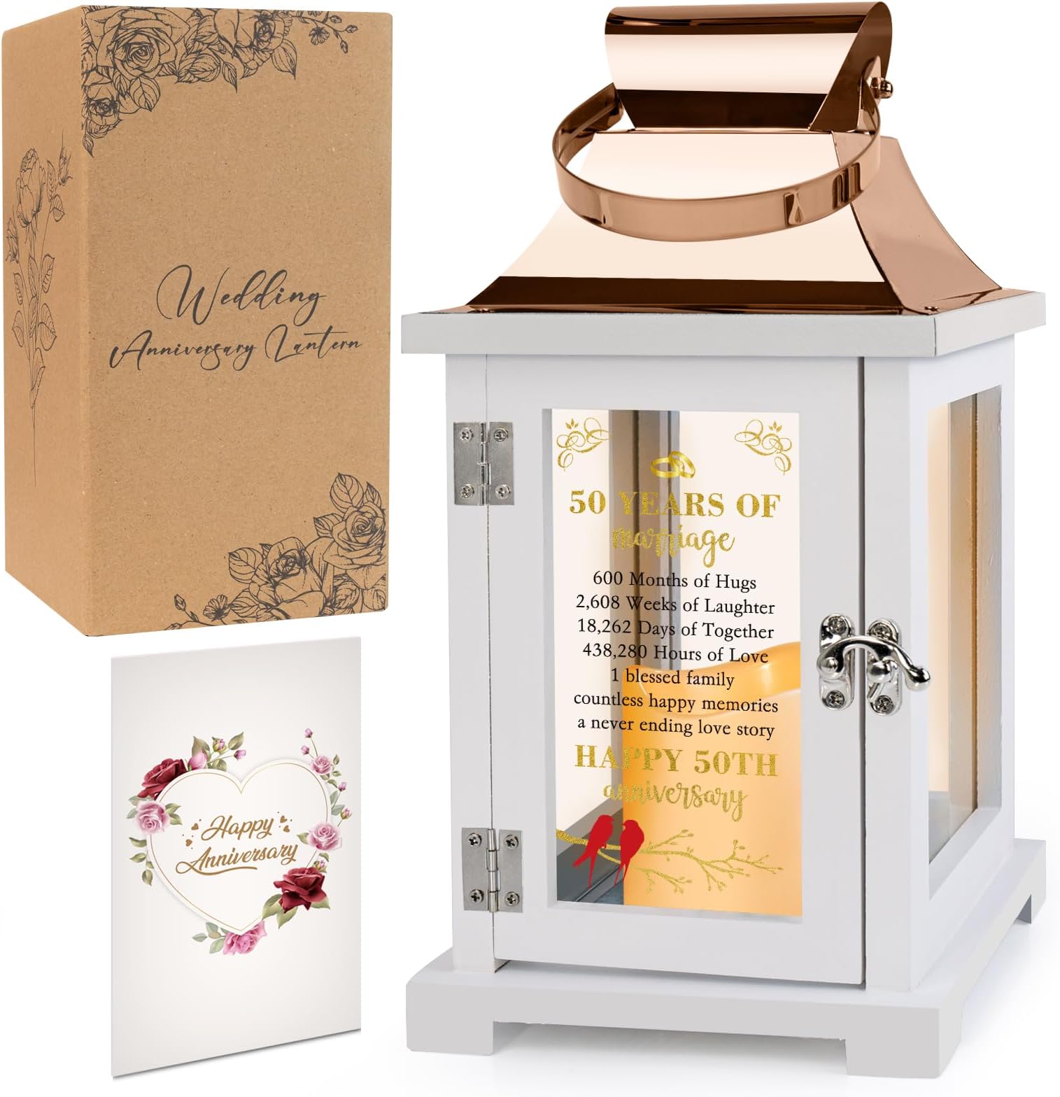 Amazon.com: 50th Wedding Anniversary Lantern, Best 50th Anniversary ...