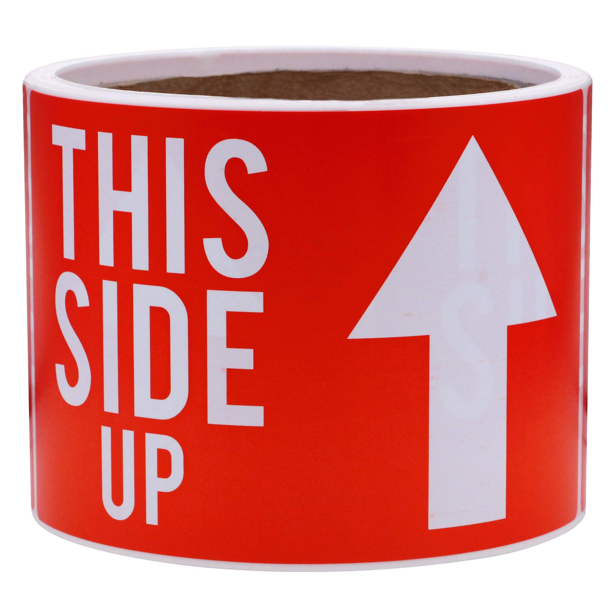 Buy Hybsk 3x5 Inch This Side Up Warning Stickers for Shipping and ...