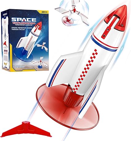 Amazon.com: 6 Year Old Kids Rocket Launcher Toy, 150 Feet of Flight ...