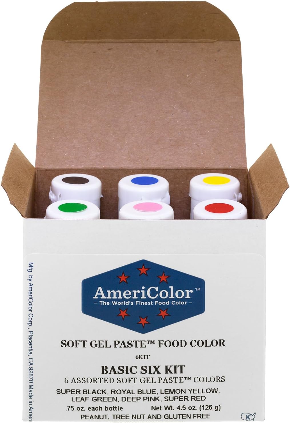 Amazon.com: AmeriColor Food Coloring - Electric Kit - Soft Gel Paste, 7 ...