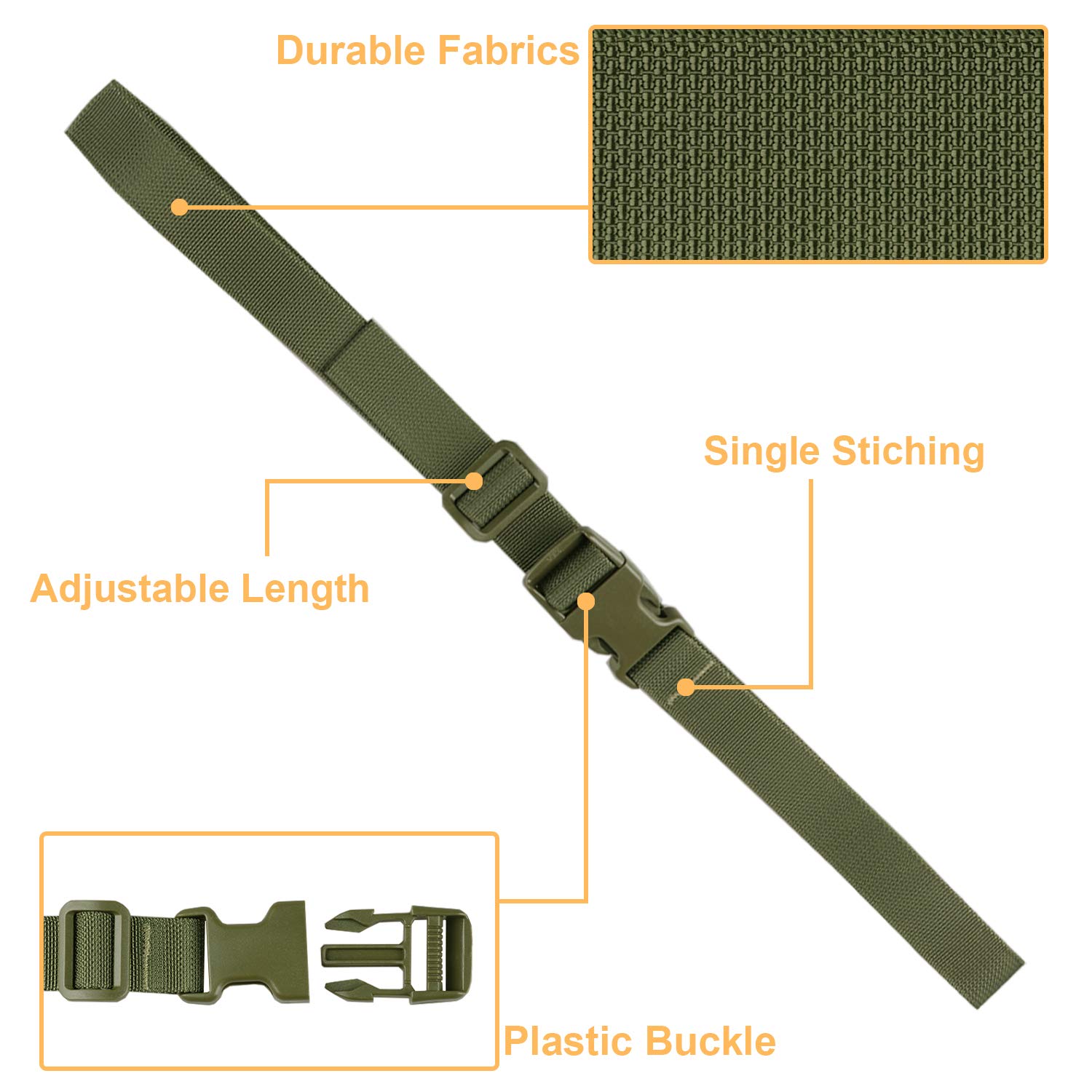 Snapklik.com : MAGARROW 24" Strap Buckle Packing Straps Adjustable 1 ...