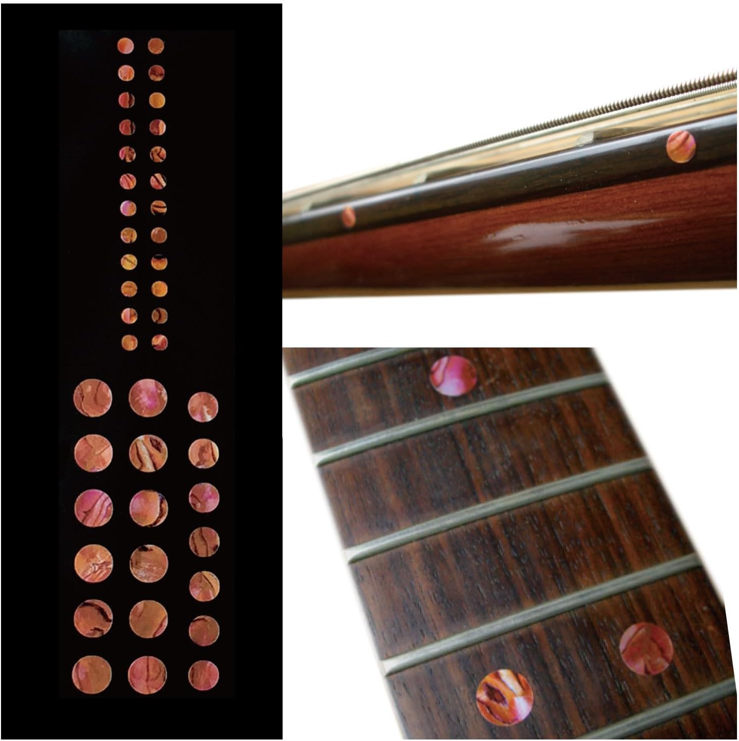 Amazon.com: Jockomo Roman Numeral Block/Black Pearl Guitar Inlay ...