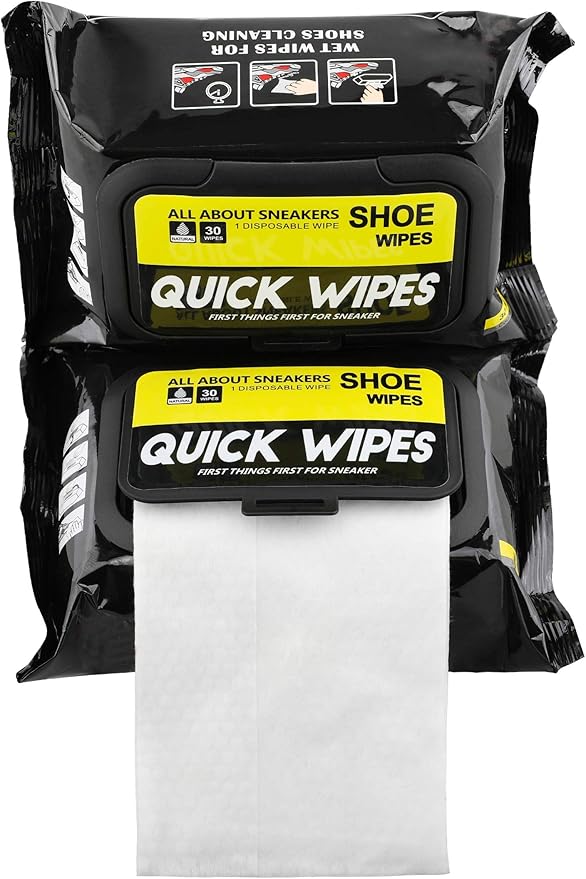 Amazon.com: Shoe wipes 2 Pack 60 Pcs Sneaker Wipes Cleaner Quick Wipes ...