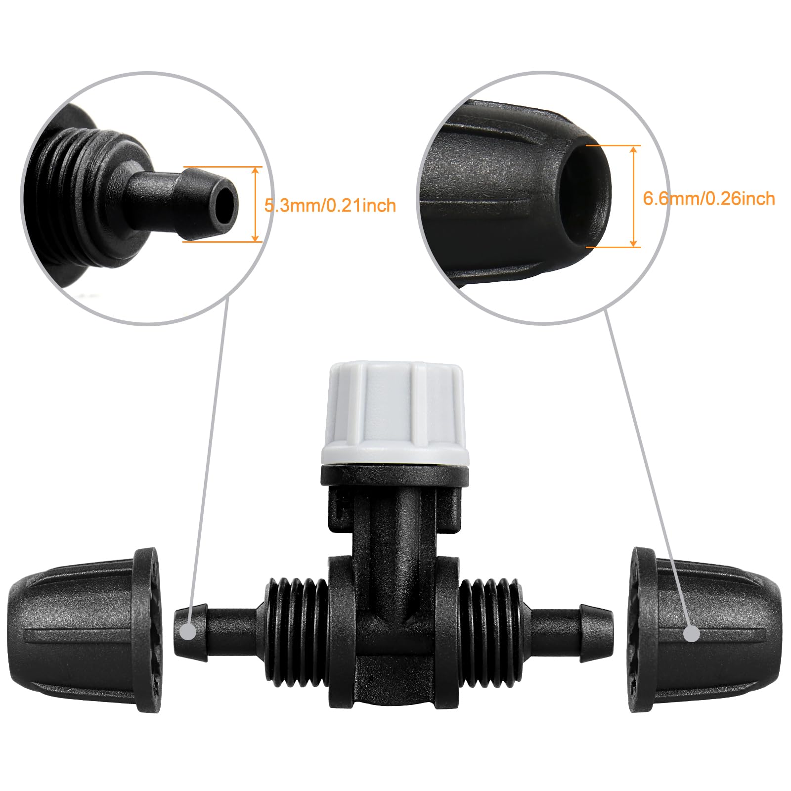 Snapklik.com : Upgraded Micro Spray Irrigation Drippers, 24 Pieces ...