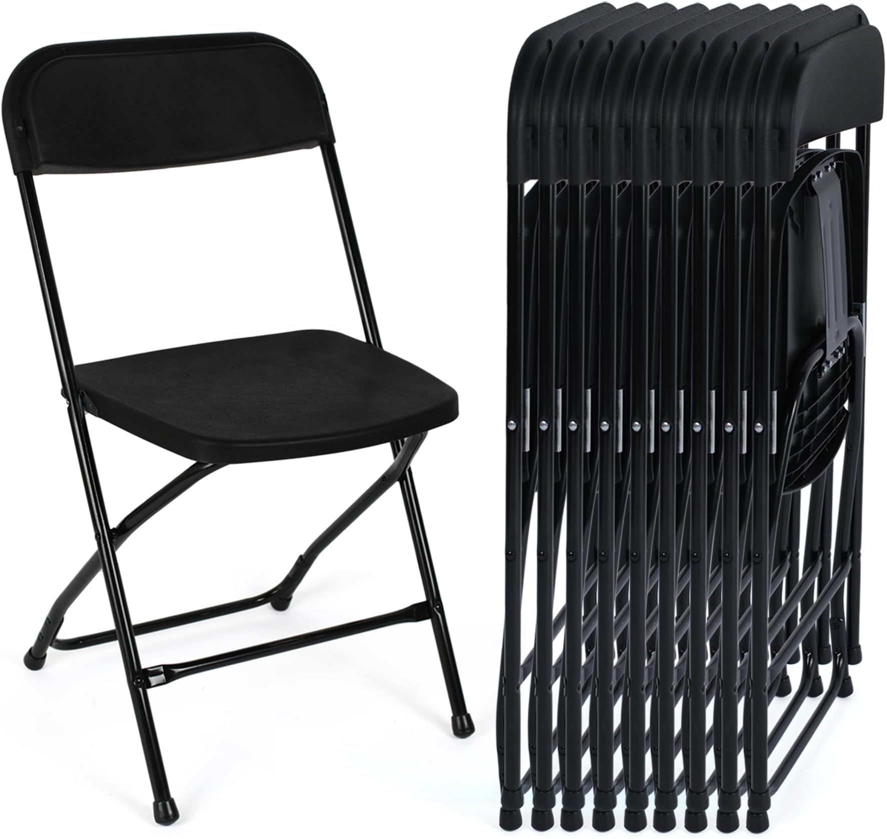 NUBE Set de 6 Sillas Plegables Silla De Plástico Reforzadas con ...