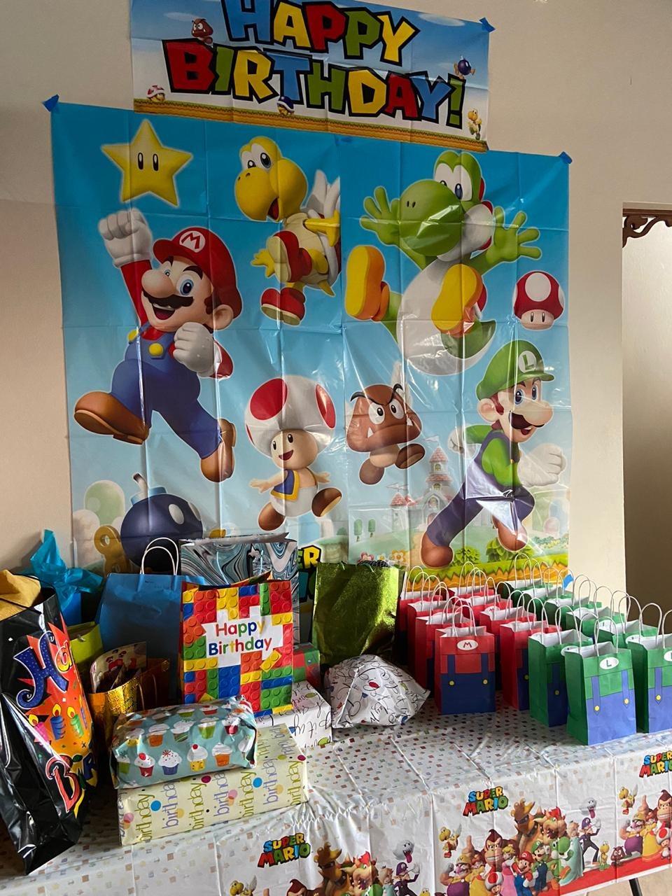 Amazon.com: 16pcs Mario Brothers Party Bags Goody Favor Bags for Kids ...