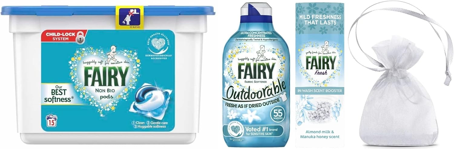 Fairy Non Bio Pods, Laundry Washing Capsules, Huggably Soft for ...