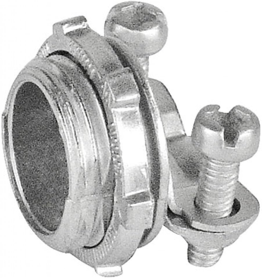 2 Pcs, 1-1/2 In. Die Cast Zinc Nonmetallic Cable Connector to Connect ...