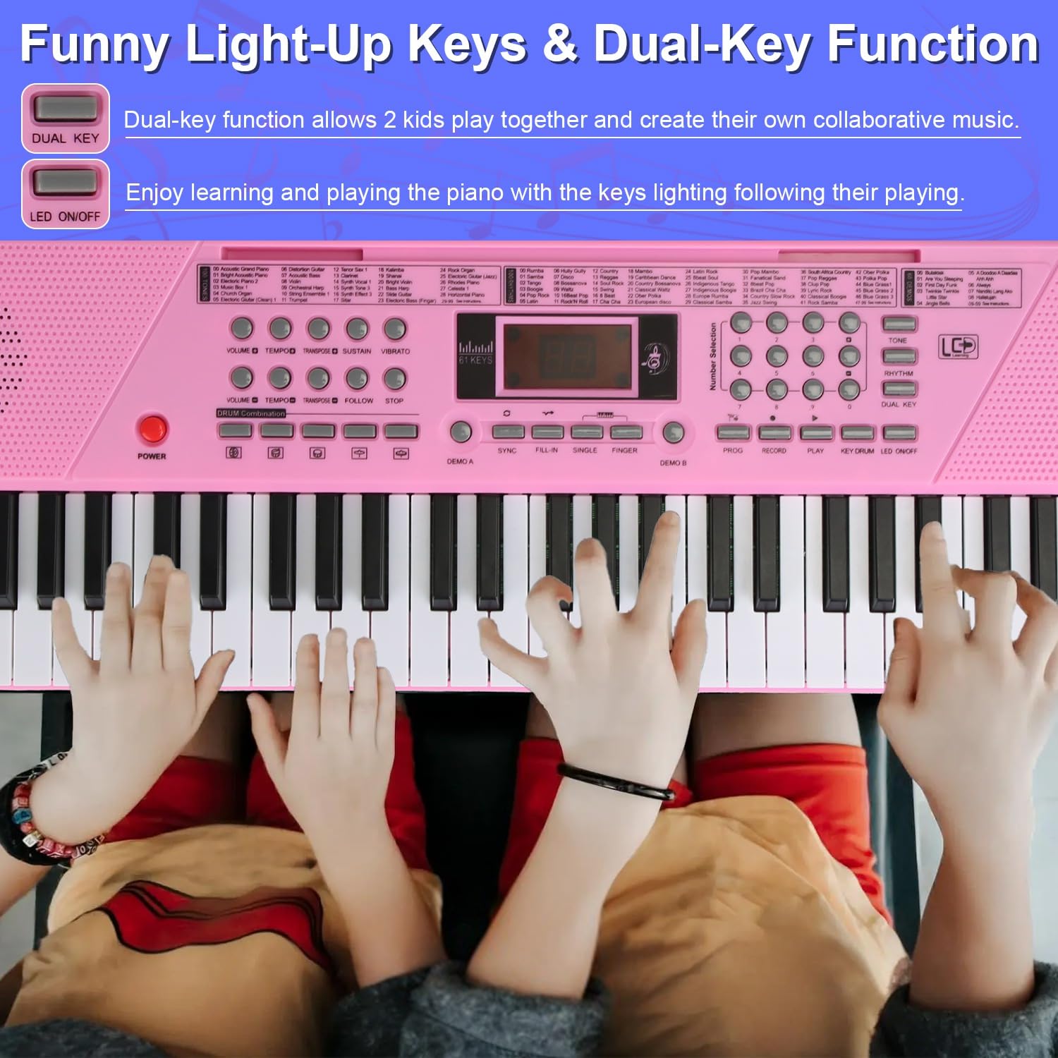 Snapklik.com : 61 Keys Digital Music Keyboard Electric Piano Keyboard ...