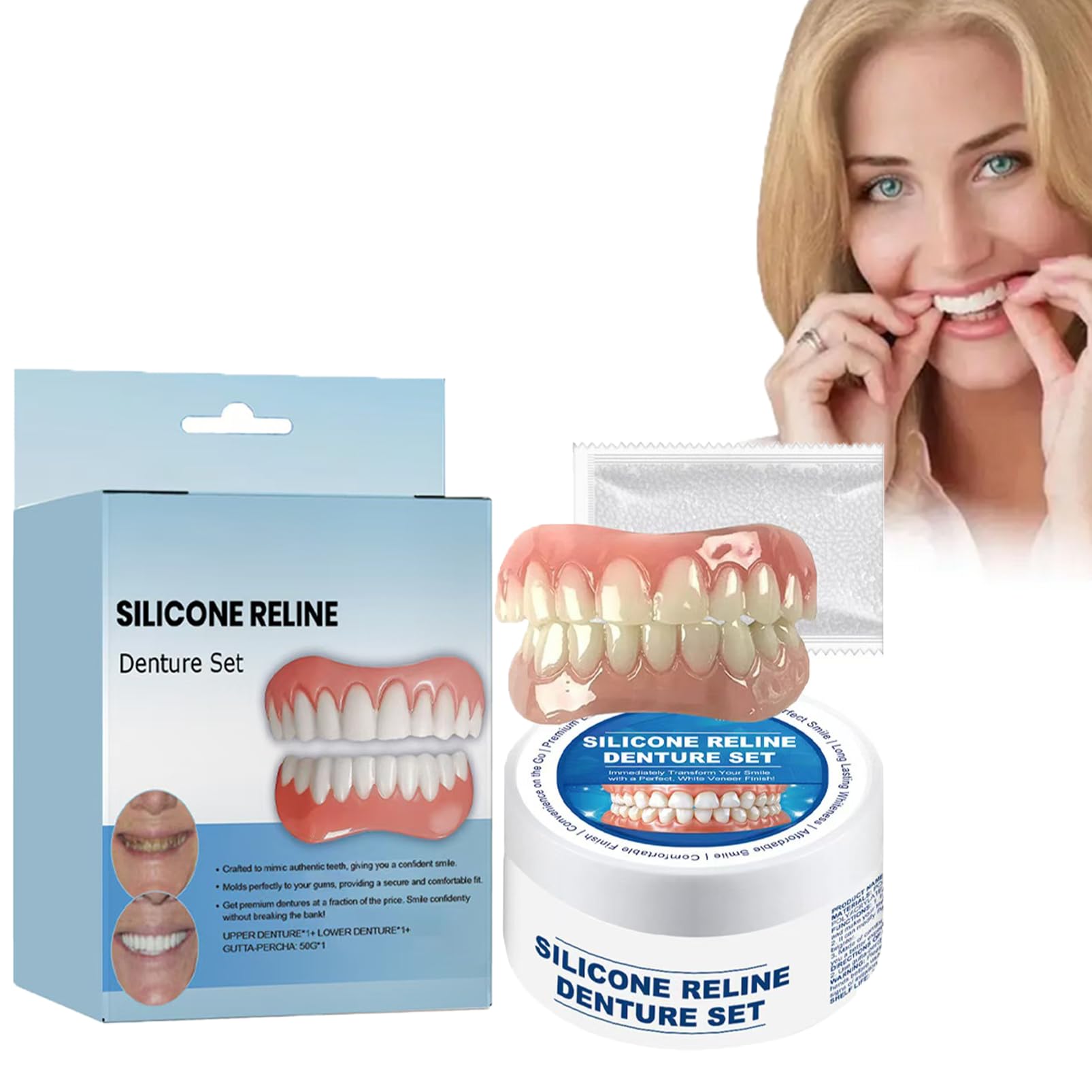 Silicone Reline Denture Set，Denture Set， Denture Silicone Reline Kit ...