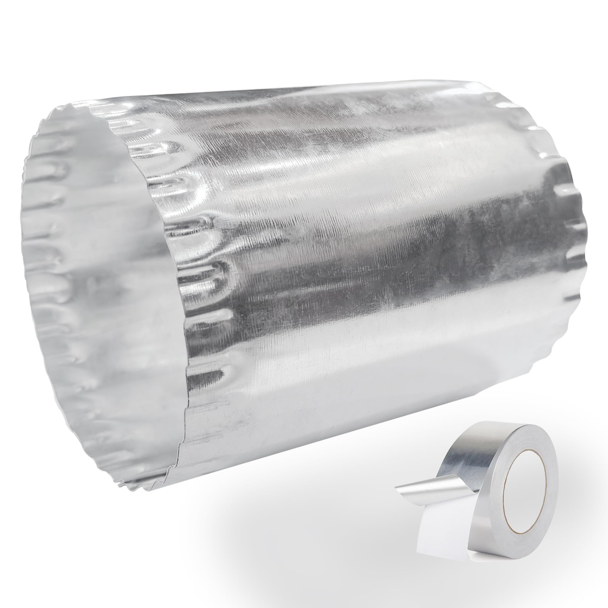 Amazon.com: 4” Vent Duct Extension Connector with Bead and Crimp, Metal ...