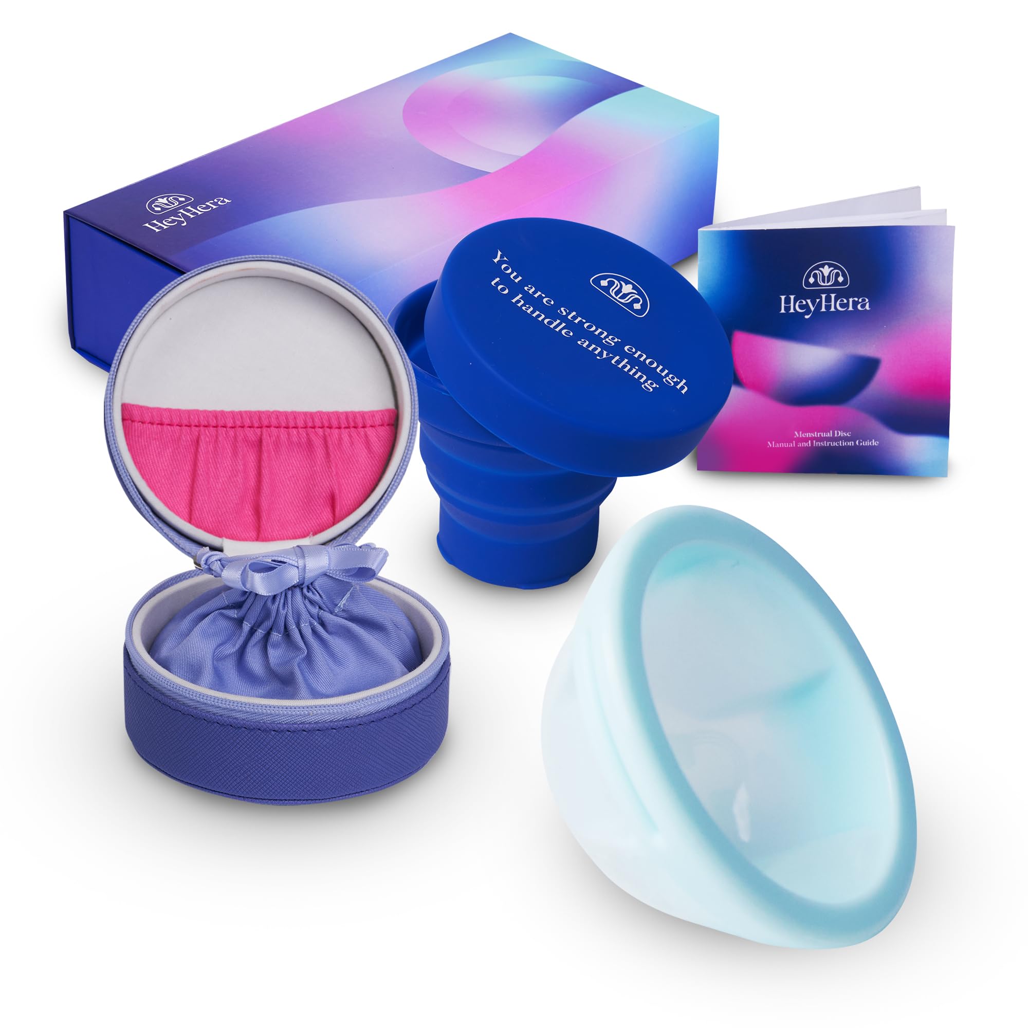 Amazon.com: HeyHera Menstrual Disc Reusable, Silicone Menstrual Disc ...