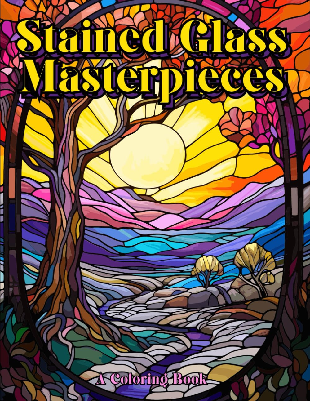 Stained Glass Masterpieces: A Coloring Book: Colores, De: 9798862400007 ...
