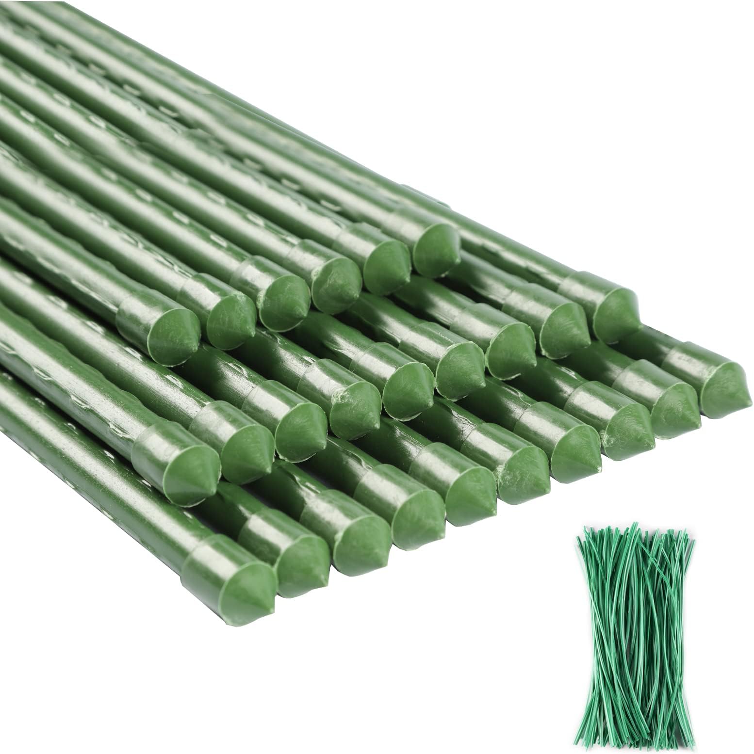 Amazon.com : Garden Stakes, Sturdy Plant Support Sticks - 20PCS Plastic ...