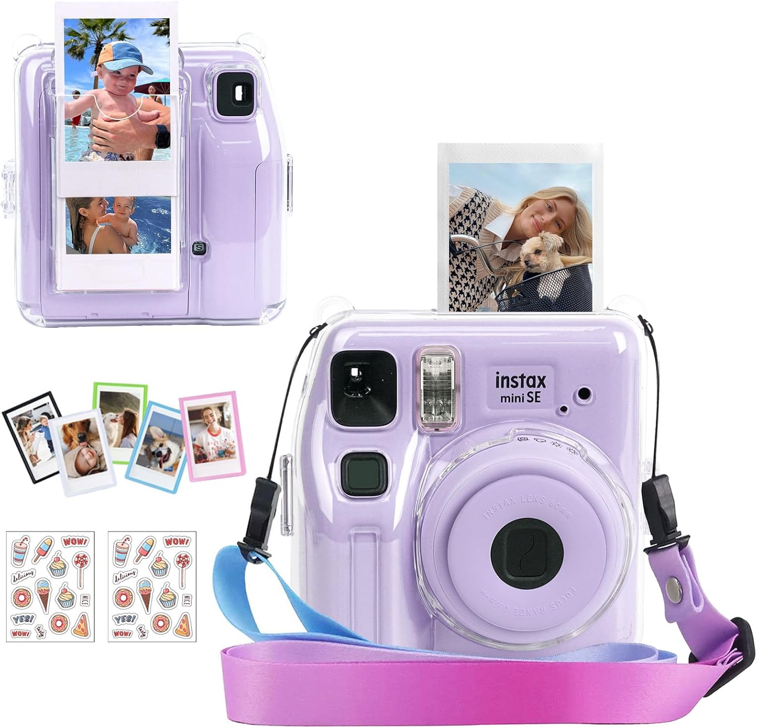 Amazon.com : WOGOZAN Clear Case for Fujifilm Instax Mini SE Instant ...