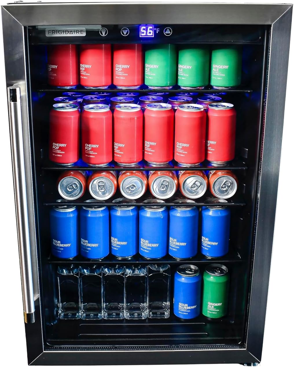 Amazon Frigidaire Efmis155 Beverage Center 126 Cans Full Stainless