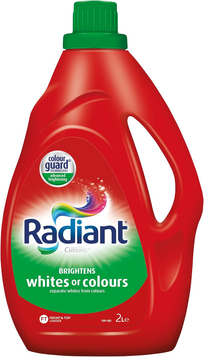 Radiant Liquid Laundry Detergent for Whites or Colours, 2L : Amazon.com ...