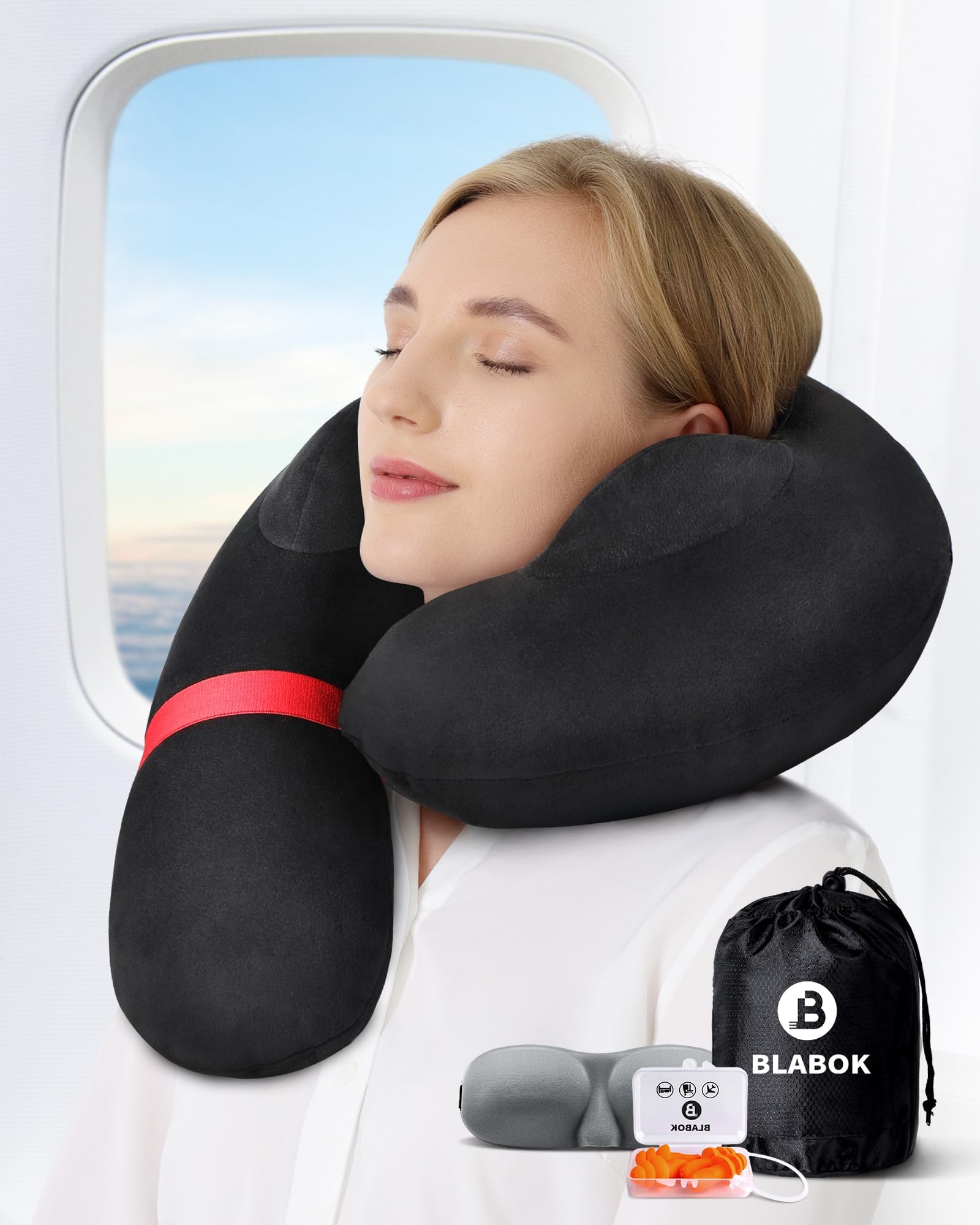 Amazon.com: Cuddool Neck Pillow with Hood - Memory Foam Neck Pillow ...
