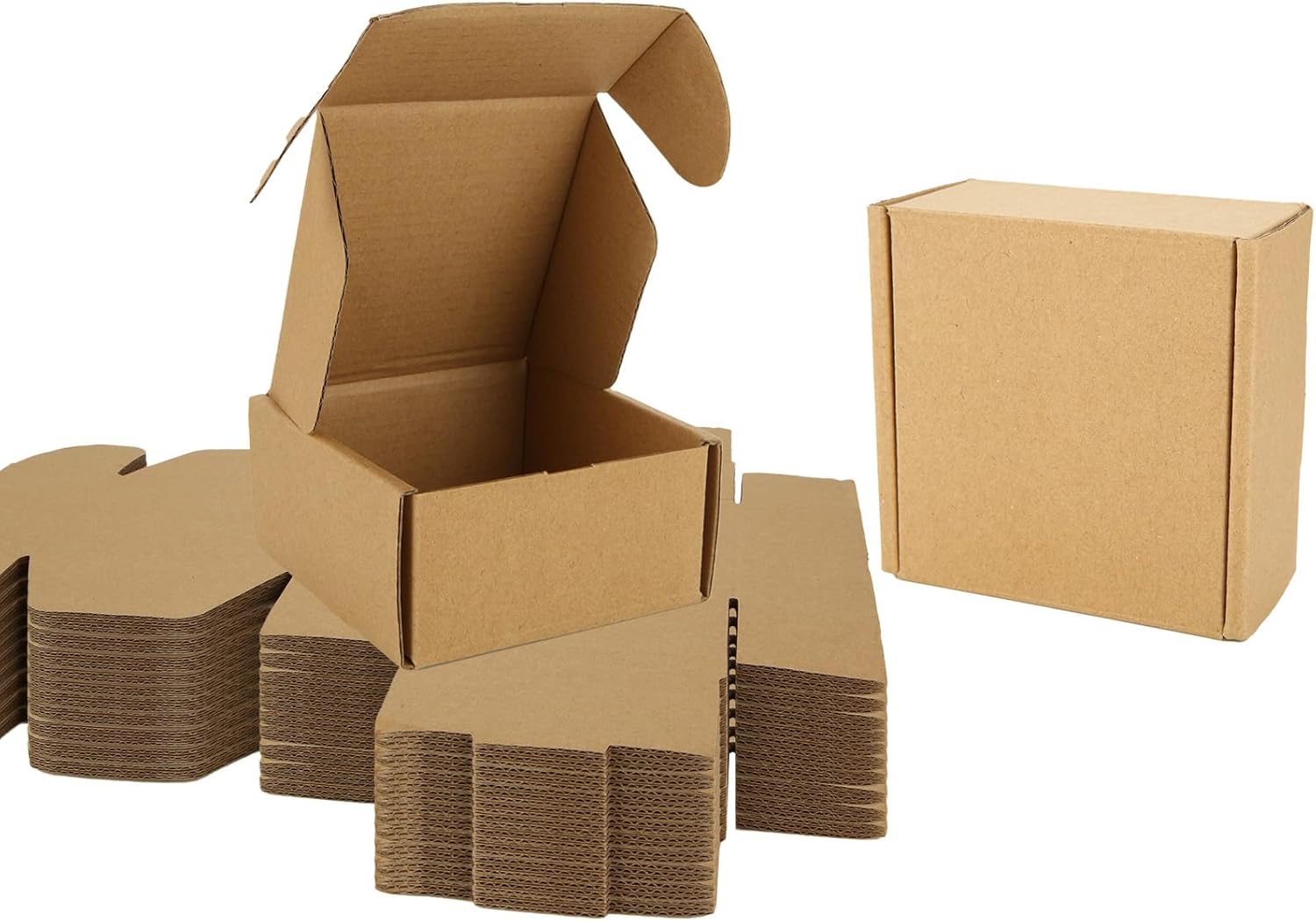 WOPPLXY 30 PCS Cardboard Postal Boxes - 4 x 4 x 2 Inch Small Cardboard ...