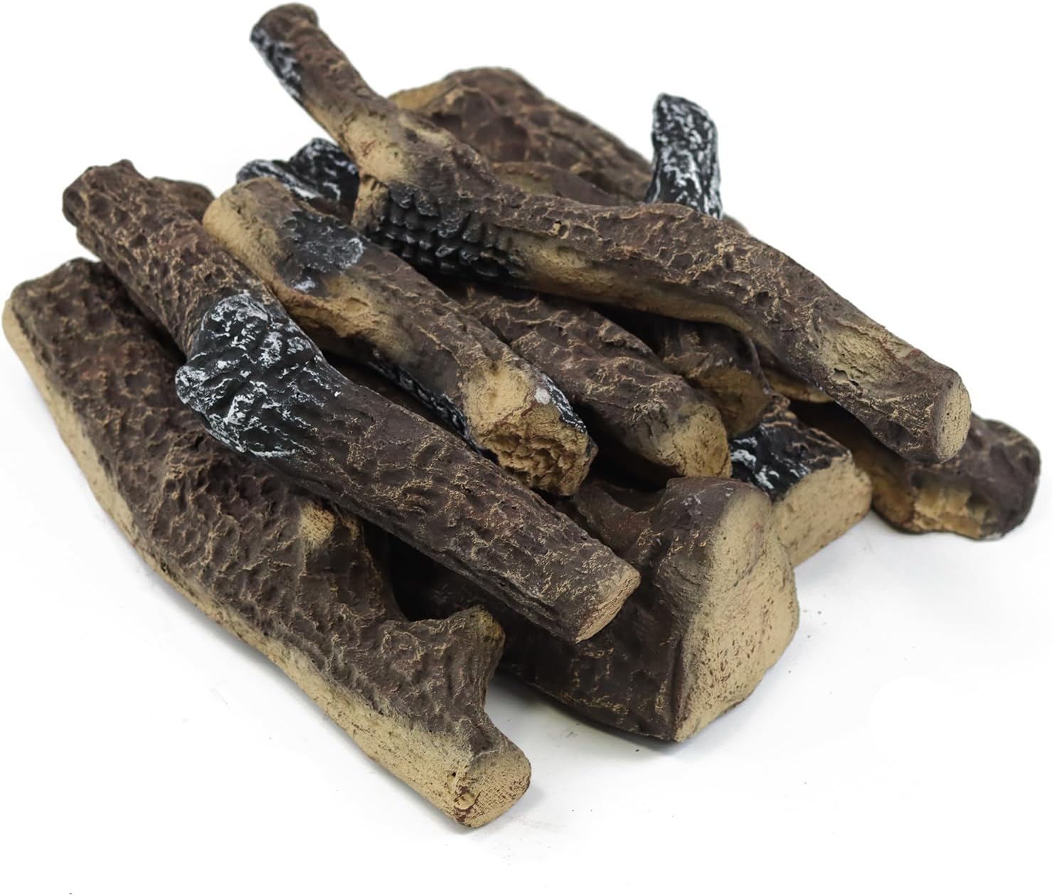 Amazon.com: Gas Fireplace Log Set, Ceramic Wood Fake logs Set for ...