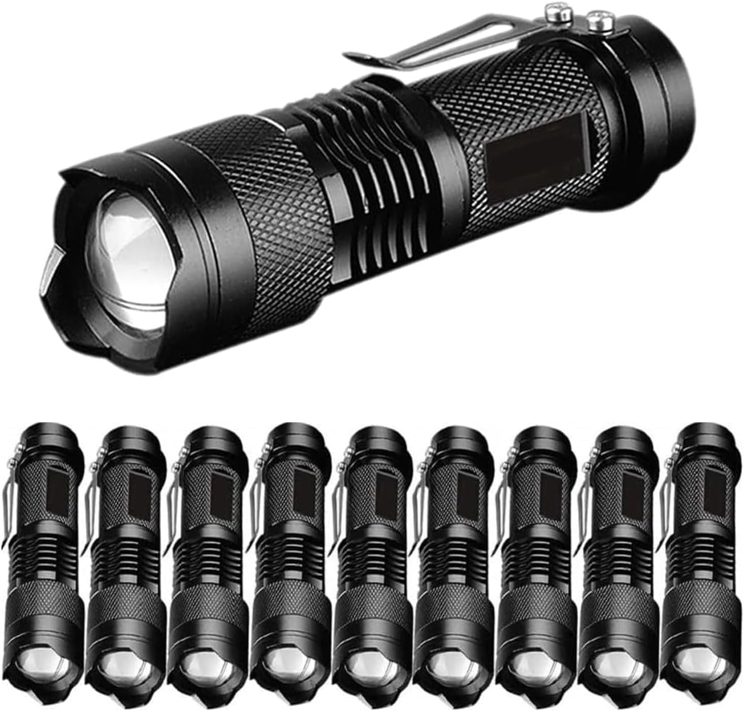 Tactical Flashlights, Bright Zoomable LED Mini Flashlights with High ...