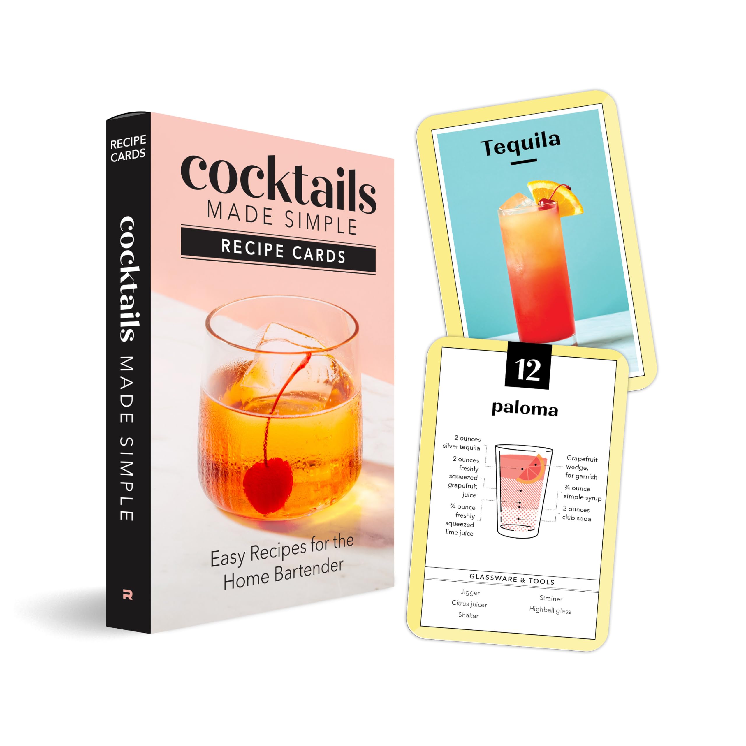 Cocktails Made Simple Recipe Cards: Easy Recipes for the Home Bartender ...
