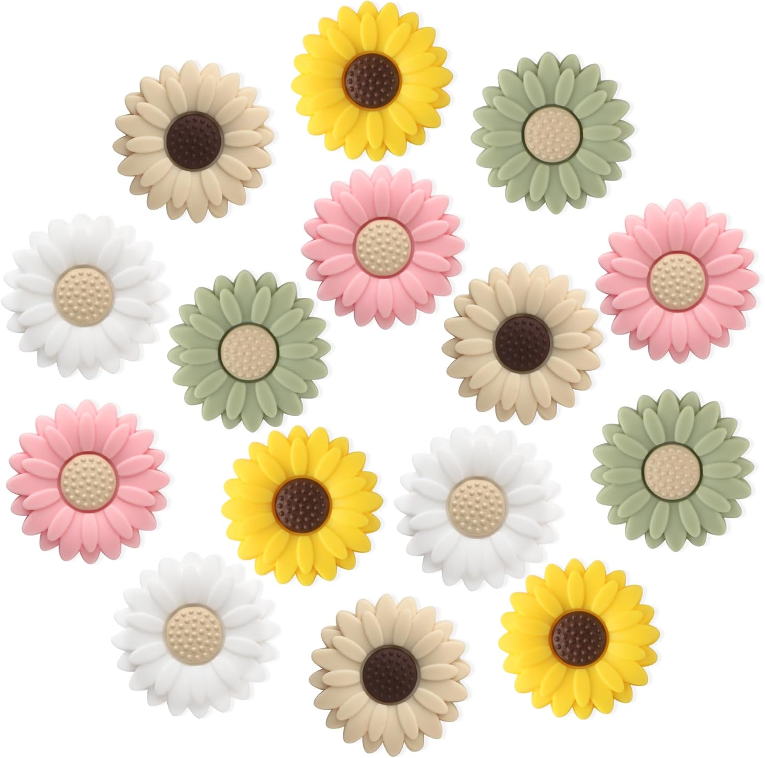 Amazon.com: HHCFAST 15Pcs Silicone Focal Beads for Keychain Making and ...