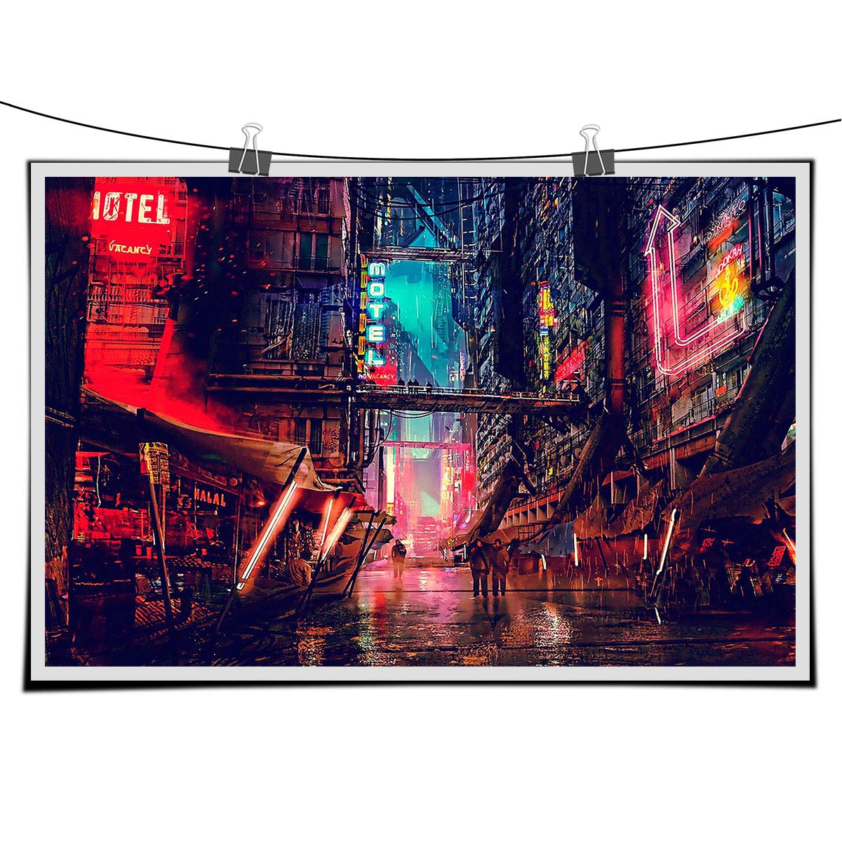 Anime Dark City Background