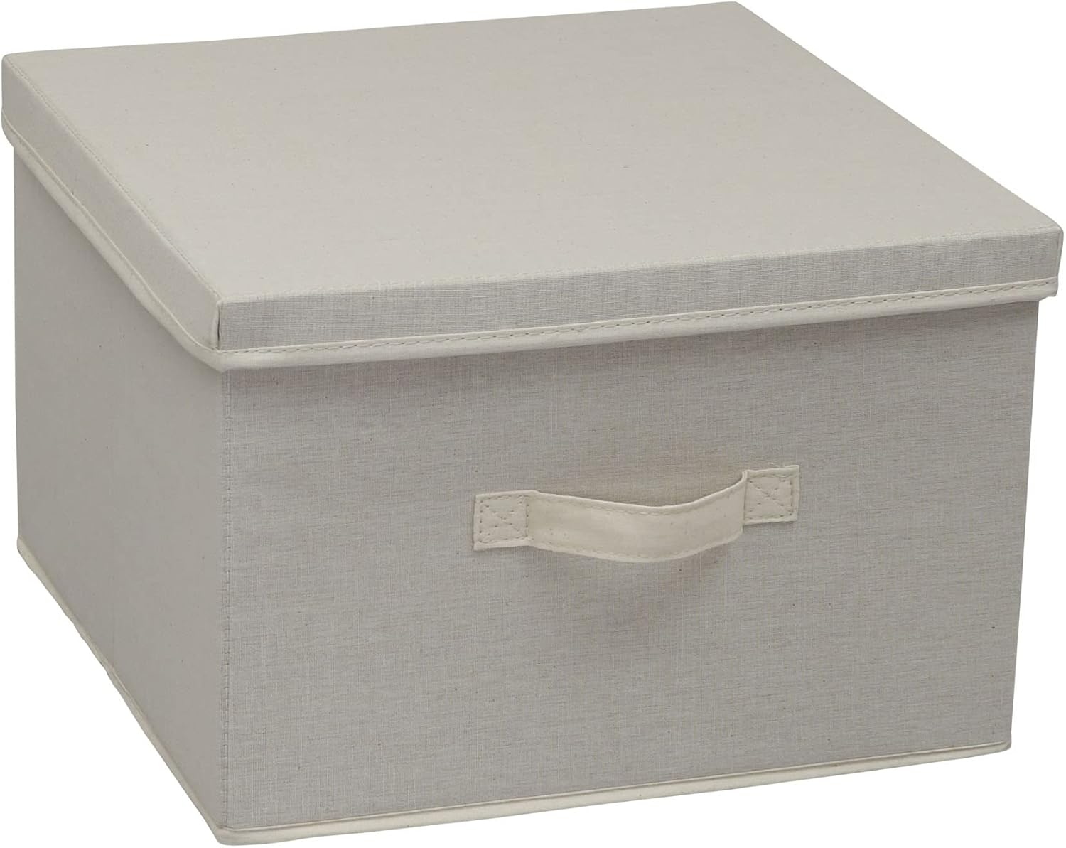 Amazon.com - Household Essentials, Natural Square Storage Box with Lid ...