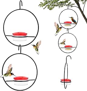 Amazon.com : Circular Hanging Hummingbird Feeder, Stackable Hanging Humming Bird Feeder with ...