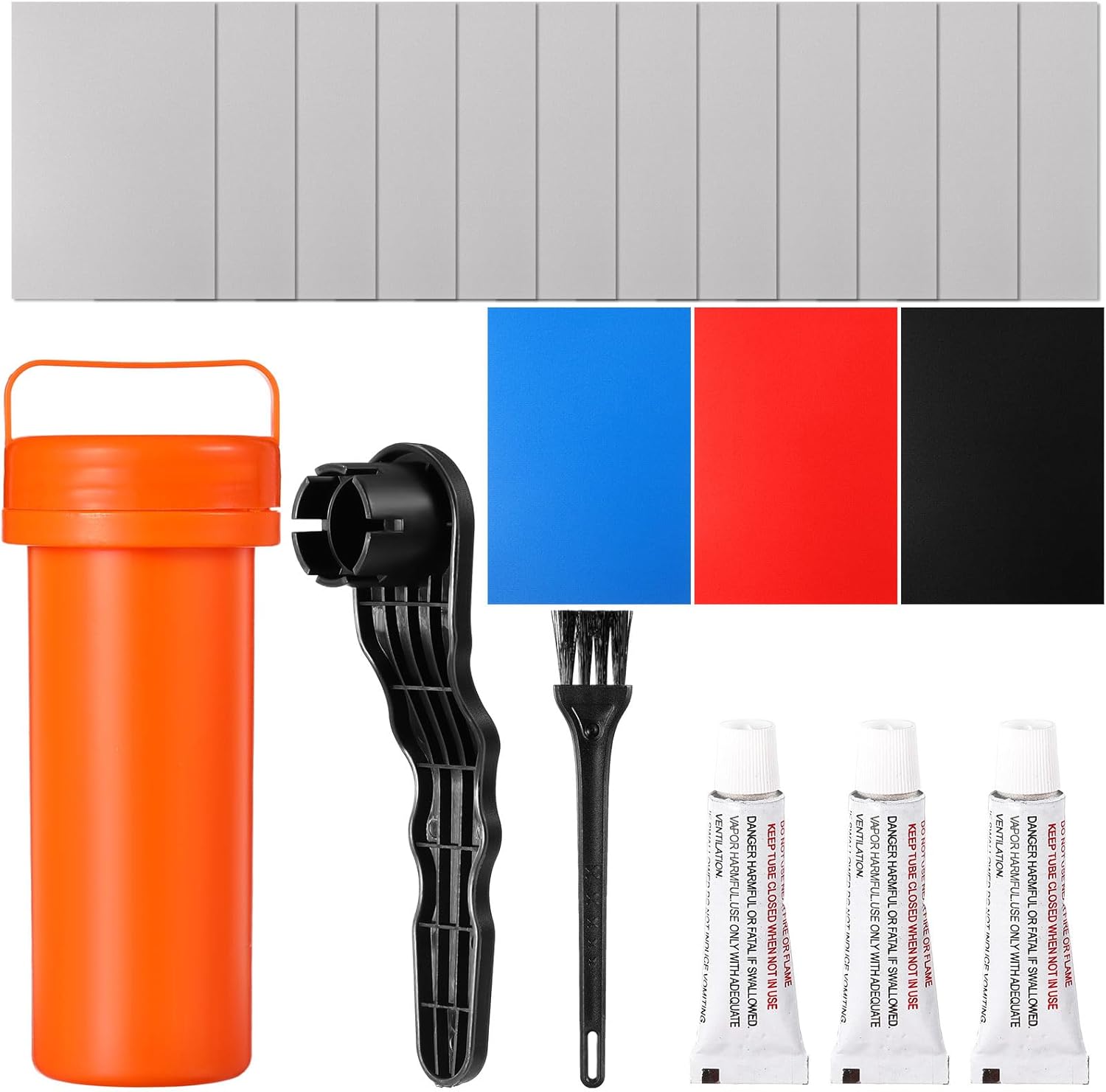 Amazon.com: WinnerWhy Inflatable Boat Repair Kit Include 15 X PVC Patch ...